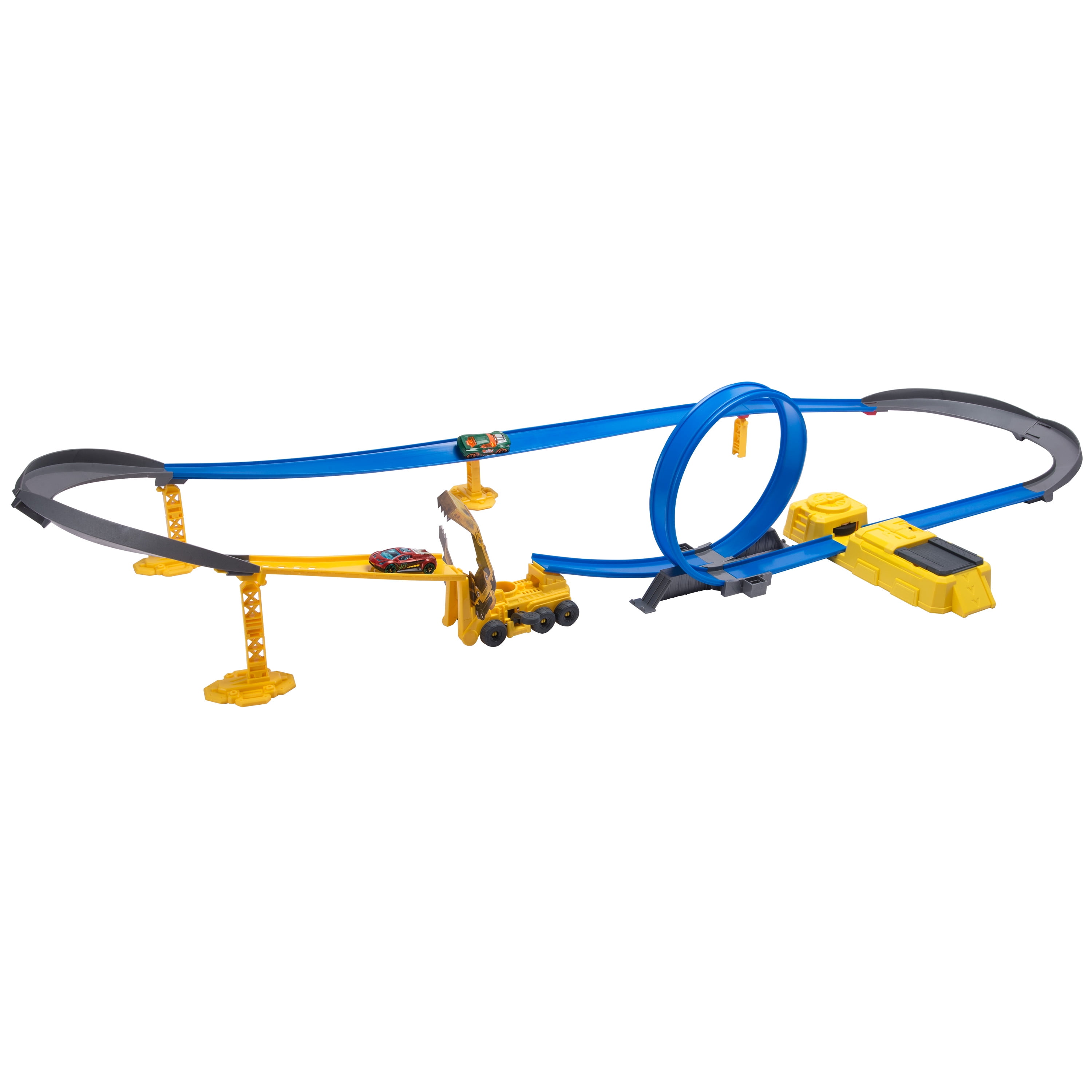 ZURU Metal Machines Trackset with Cars - Flexible Racetrack & Boulder ...