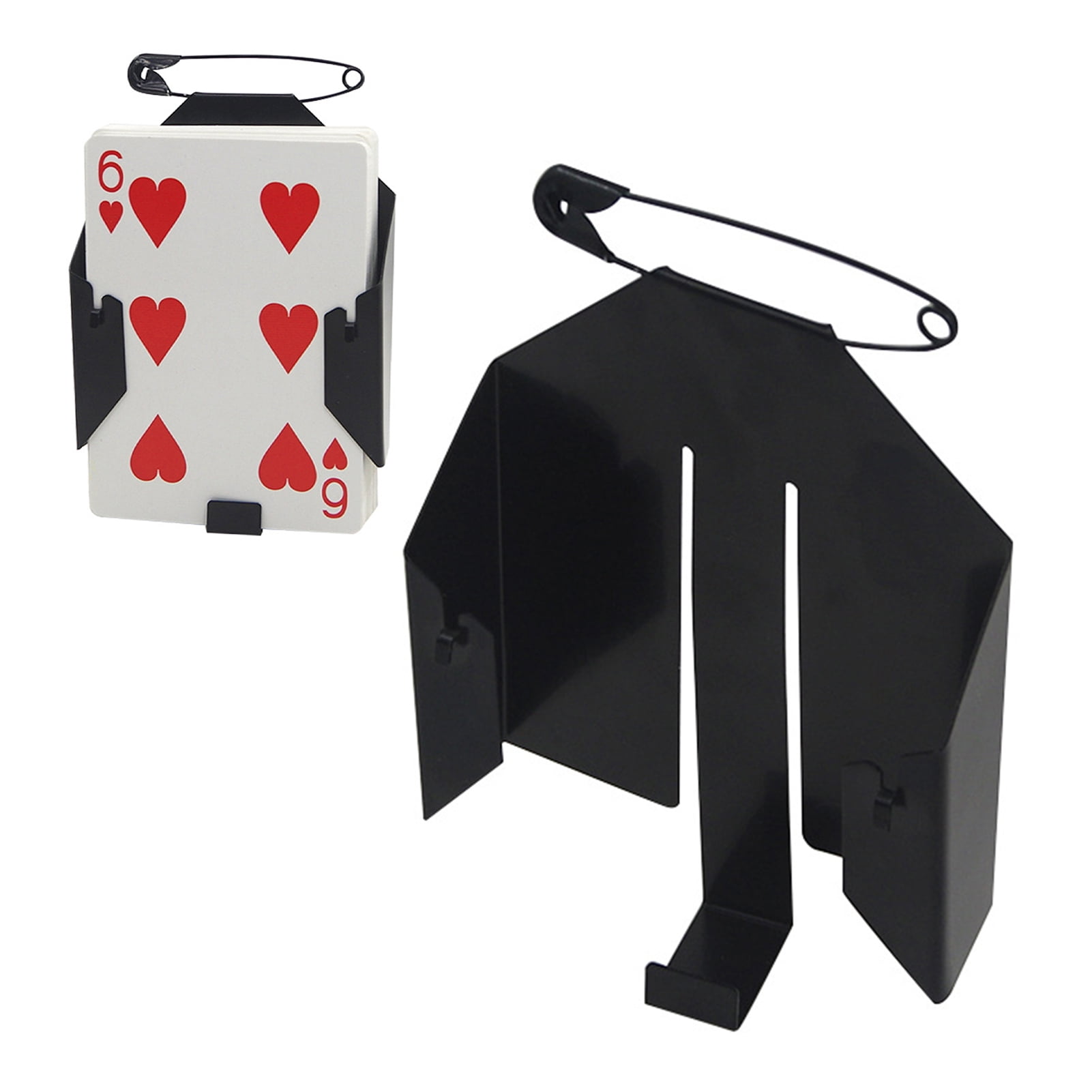 Metal Magic Card Clip for Magician Stage Illusions Poker Card Holder Clip for Stealing Cards ...
