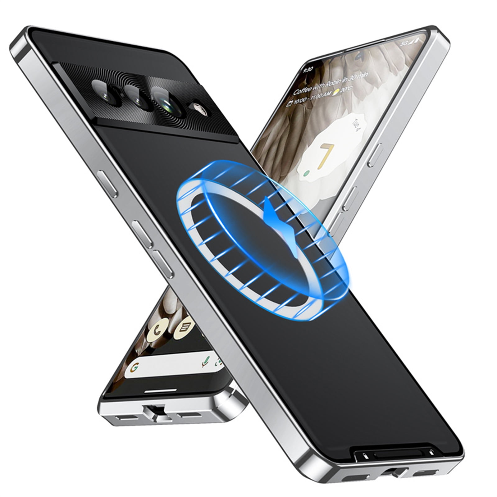 Metal Magnetic Case for Google Pixel 8 Pro [Compatible With Magsafe ...