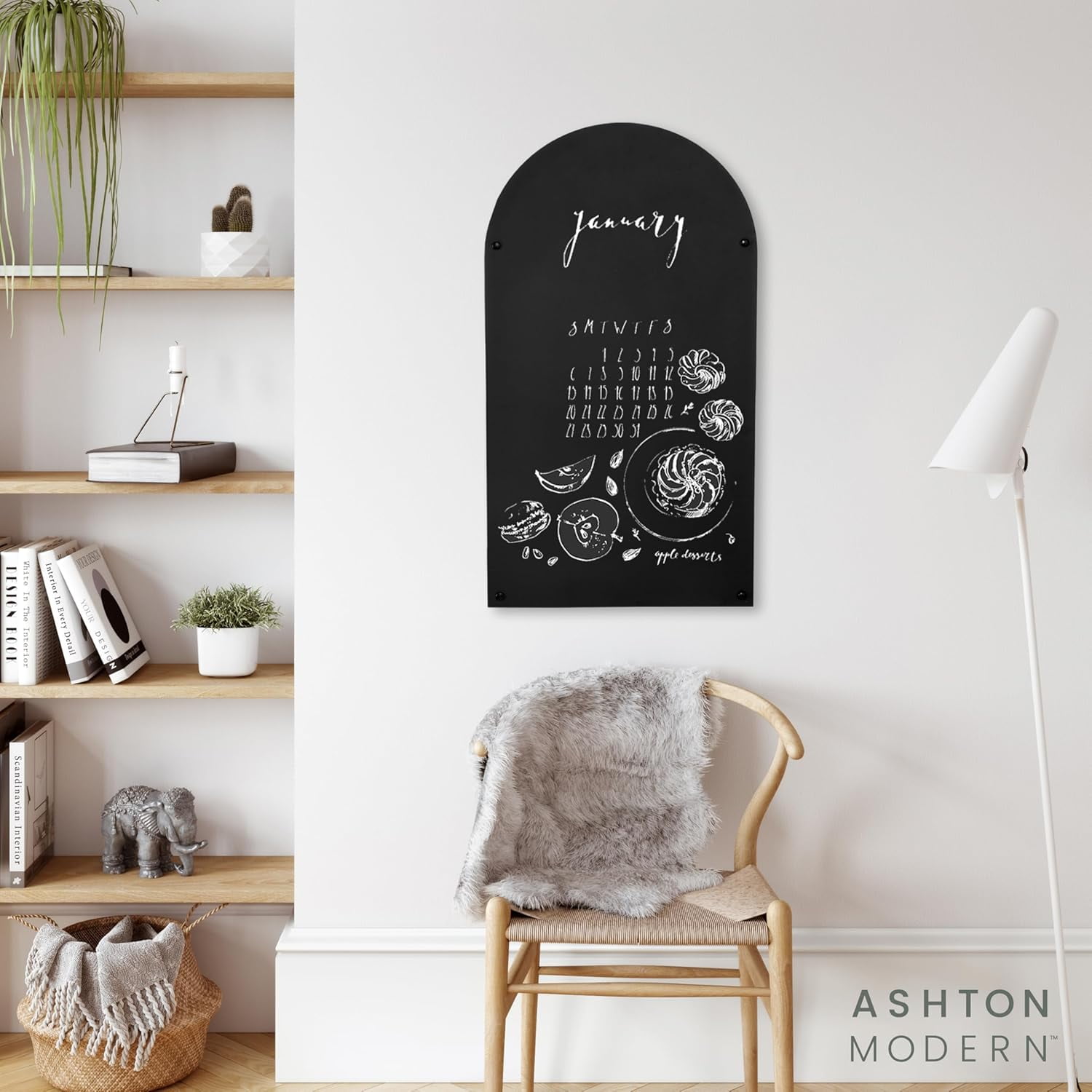 Metal Magnetic Chalkboard for Wall - 17 x 31.5 Inch Large Chalk Board ...