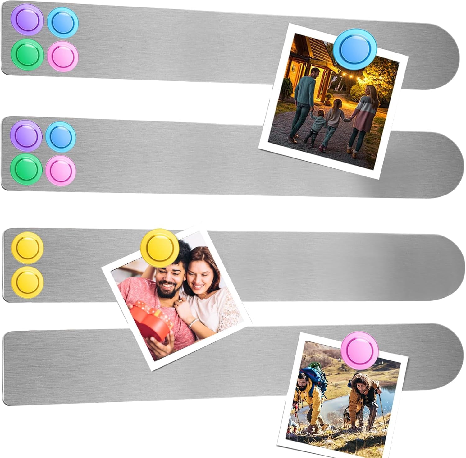Metal Magnetic Strips with Adhesive Backing Bulletin Bar Board Memo ...