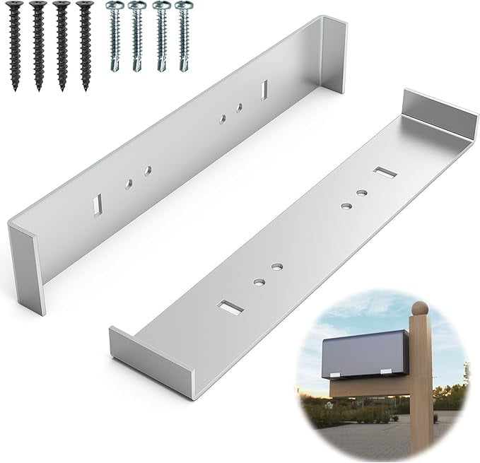 Metal Mailbox Mounting Bracket Large for mailboxes with 11” Wide Floor ...
