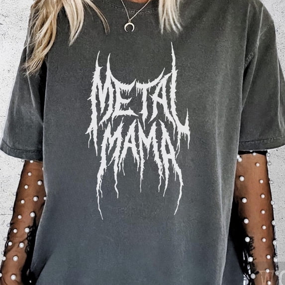 Metal Mama Shirt Gothic Mom Tee - Walmart.com