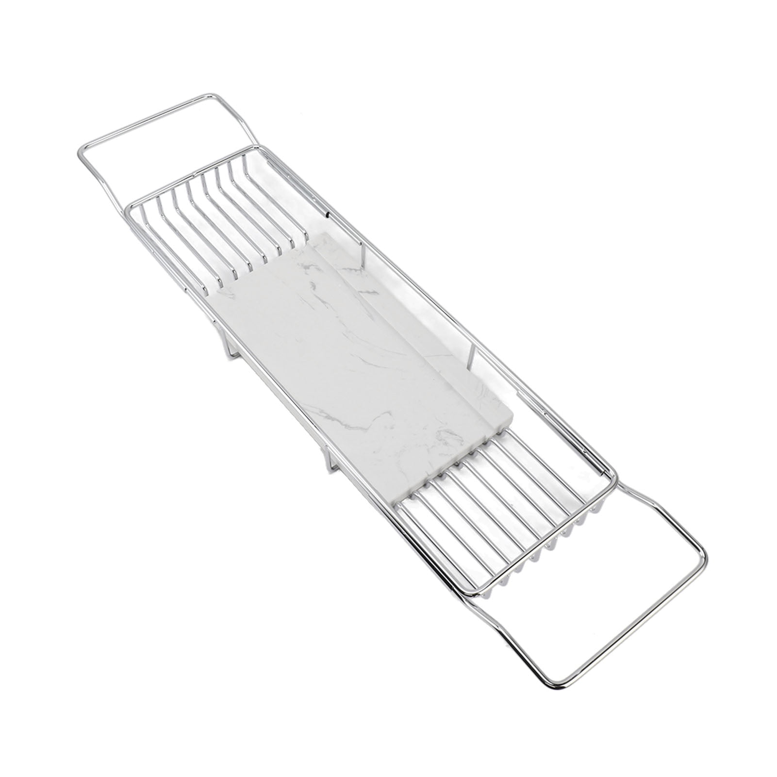 Metal Marble Bathtub Rack Anti Slip Space Saving Multi Functional ...