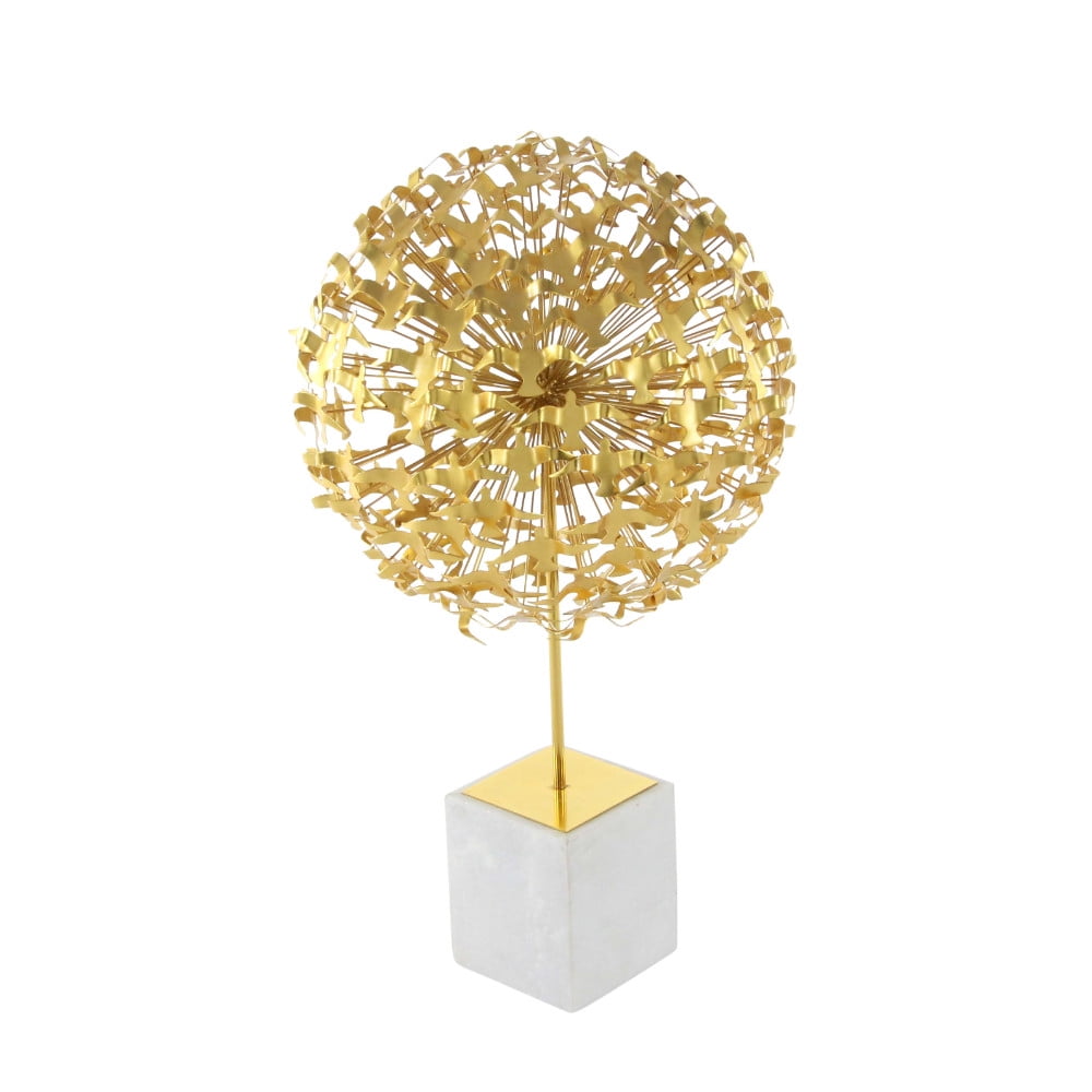 Metal Marble Large Seagul Ball, Gloss Gold - Walmart.com