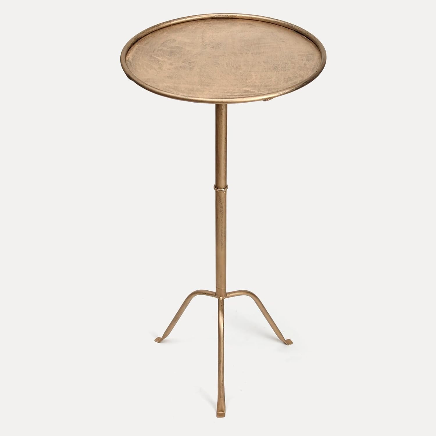 Metal Martini Side Table, Antique Brass – Compact Art Deco Design ...