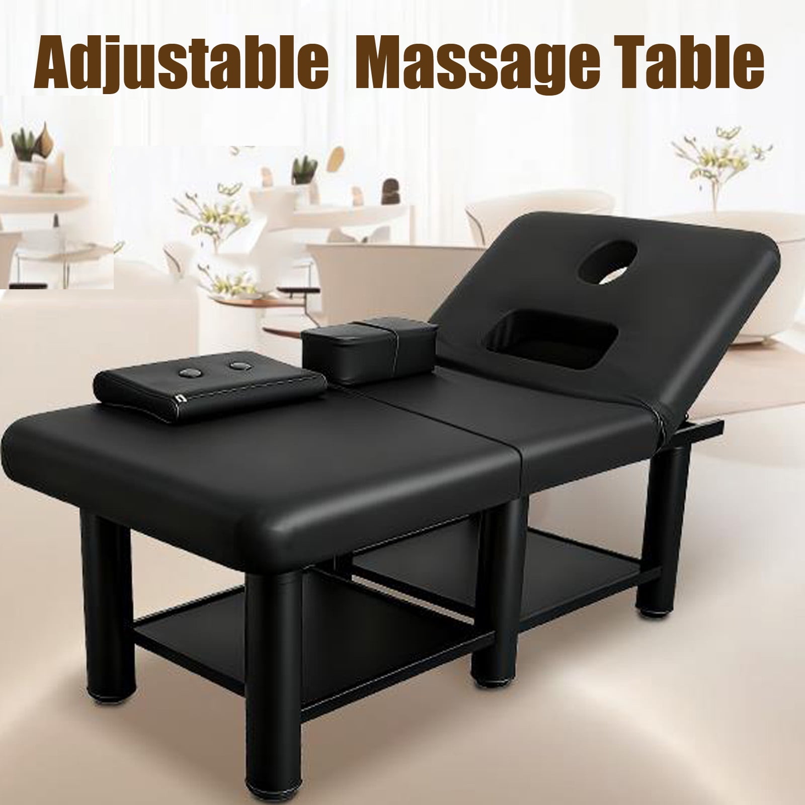 Metal Massage Table 1250lbs, Heavy Duty Physical Therapy Table Backrest ...