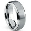 Metal Masters, Mens Tungsten Ring, Two-Tone, Black Brushed Finish, Wedding Band, 9MM - Walmart.com