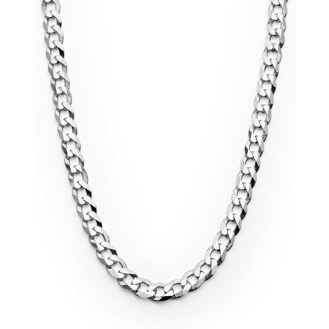 Metal Masters Mens 3.5mm Sterling Silver 925 Italian Curb Chain ...