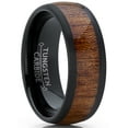 Metal Masters Men's Genuine Rose Wood Tungsten Ring Band, Wedding Engagement Inlay, 8MM Width ...
