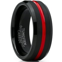 Metal Masters Men's Genuine Rose Wood Tungsten Ring Band Wedding Engagement Inlay 8MM - Walmart.com