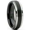 Metal Masters 8mm High-Polish Matte Finish Mens Titanium Ring Wedding Band - Walmart.com