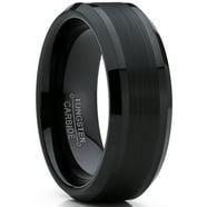 Metal Masters Mens Tungsten Ring Wedding Band Raised Brushed Finish 9mm - Walmart.com