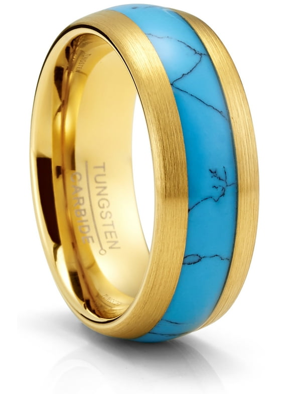 Mens Turquoise Wedding Ring