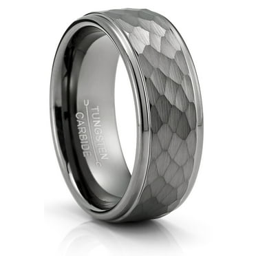 Metal Masters Men's Black Tungsten Carbide Dragon Ring Wedding Band Green Carbon Fiber Comfort ...