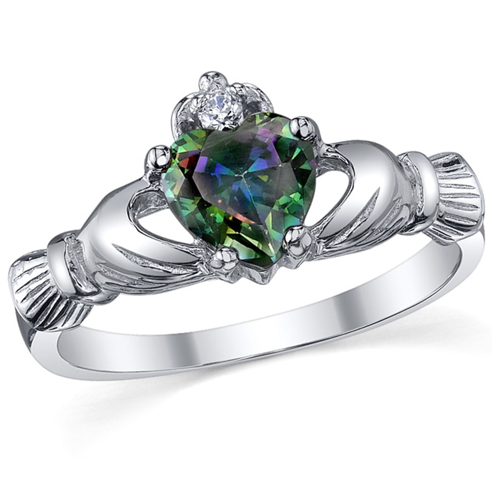 Metal Masters Womens Sterling Silver 925 Irish Claddagh Friendship Love ...