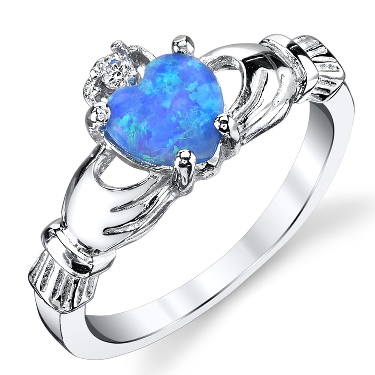 Metal Masters Womens Sterling Silver 925 Irish Claddagh Friendship Love ...