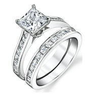 Metal Masters Kim Kardashian Sterling Silver 9Ct. Emerald-Cut Cubic Zirconia Engagement Ring ...