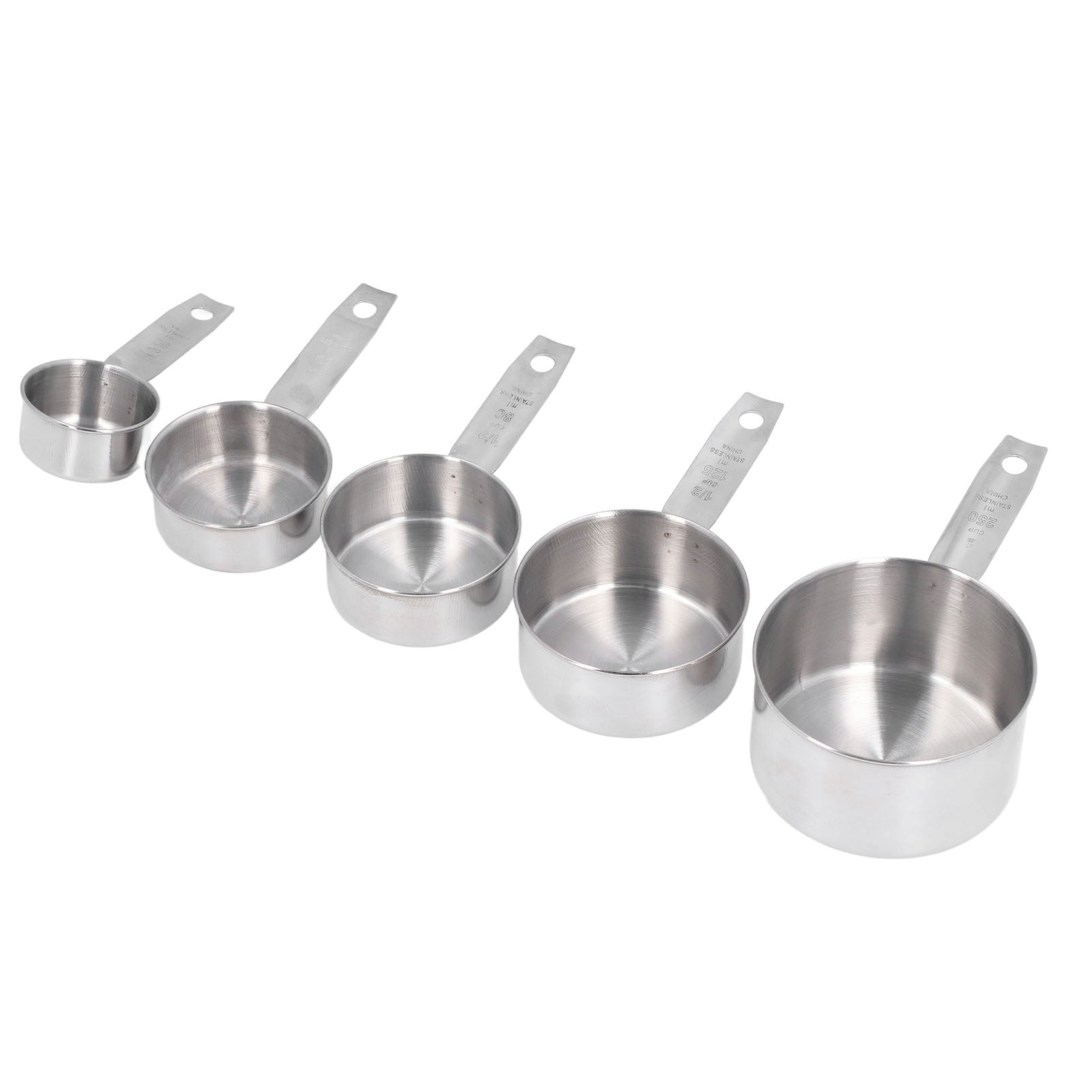 Walmart 5PCS Solid Stainless Steel Kitchen Measurement Cup Set for ...