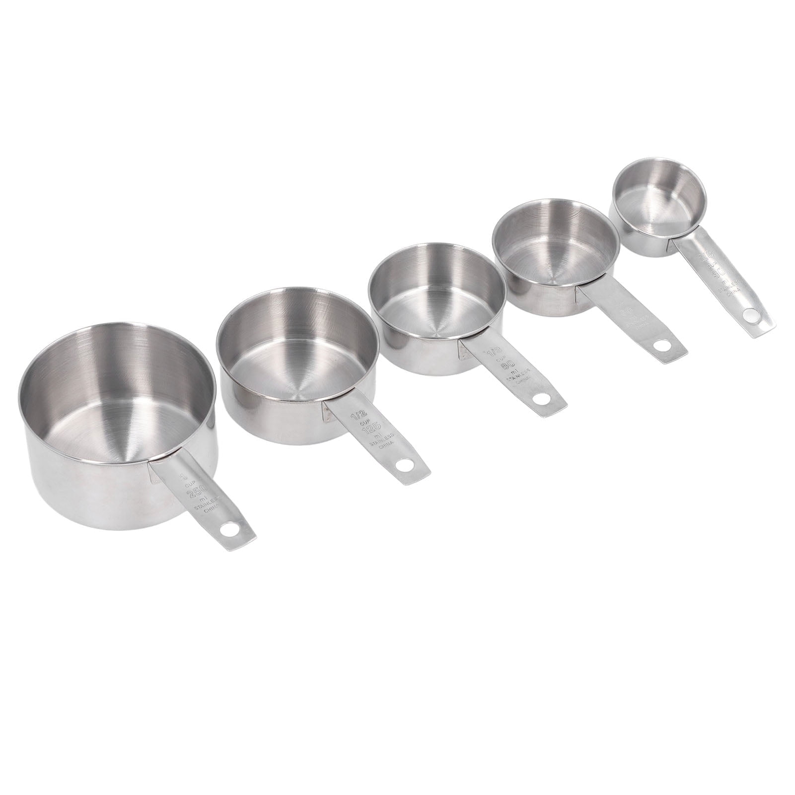Metal Measuring Cup Set,Stainless Steel Measuring Cup Set,5pcs ...