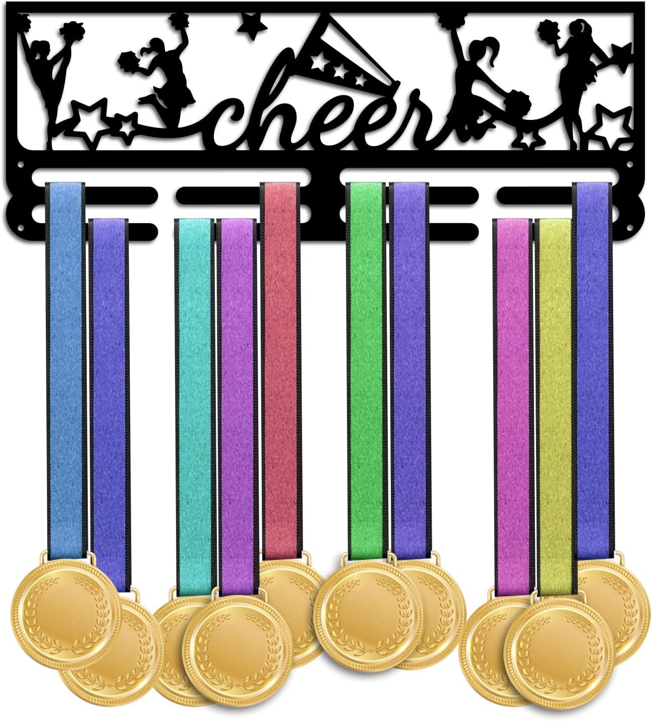 Metal Medal Holder Cheerleaders Athlete Medals Hanger Medal Rack Frame ...