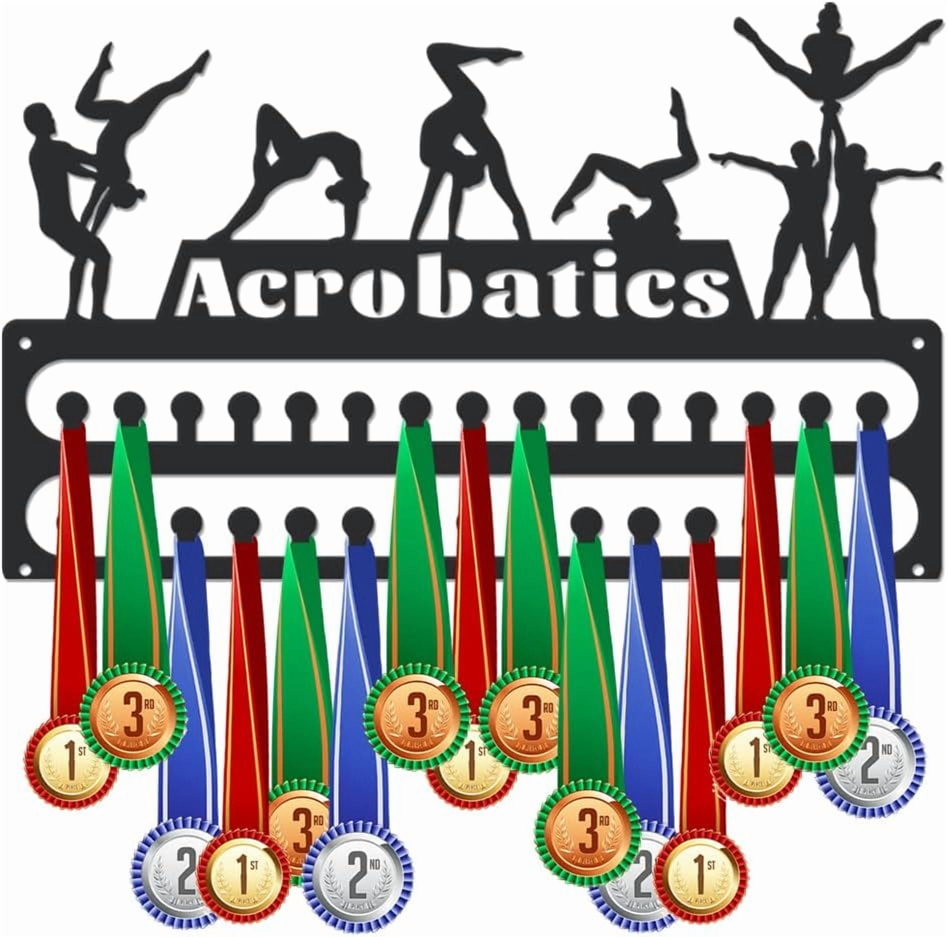 Metal Medal Holder Medals Display Hanger Hooks Awards Ribbon Organizer ...