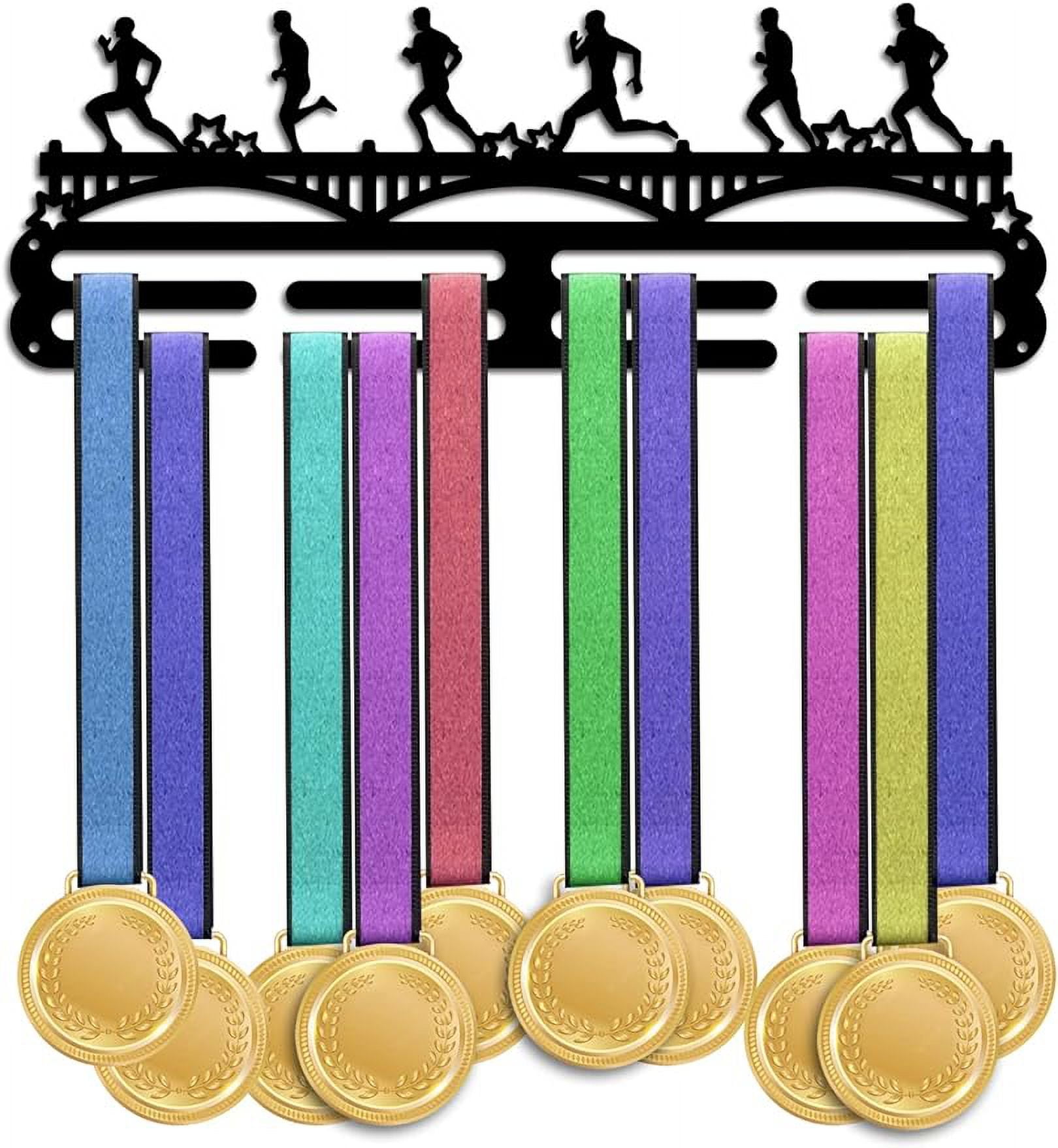Metal Medal Holder Running Athlete Medals Hanger Medal Rack Frame Sport ...