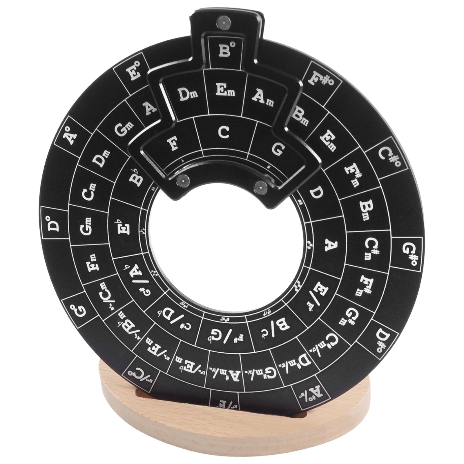 Circle of Fifths Wheel Metal Melody Tool with Guitar Chord Chart ...