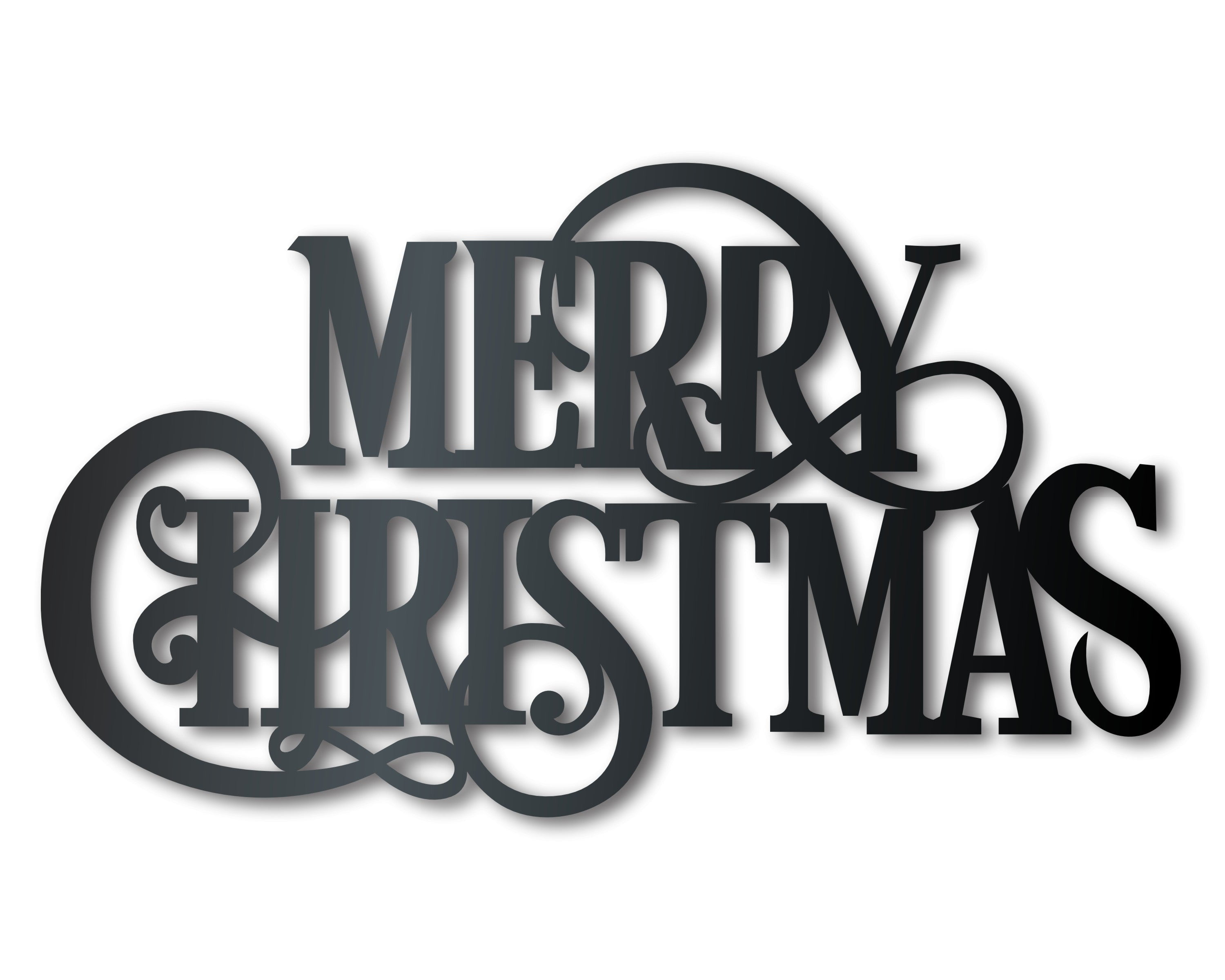 Metal Merry Christmas Wall Art | Indoor Outdoor | Up to 36" | Over 20 ...