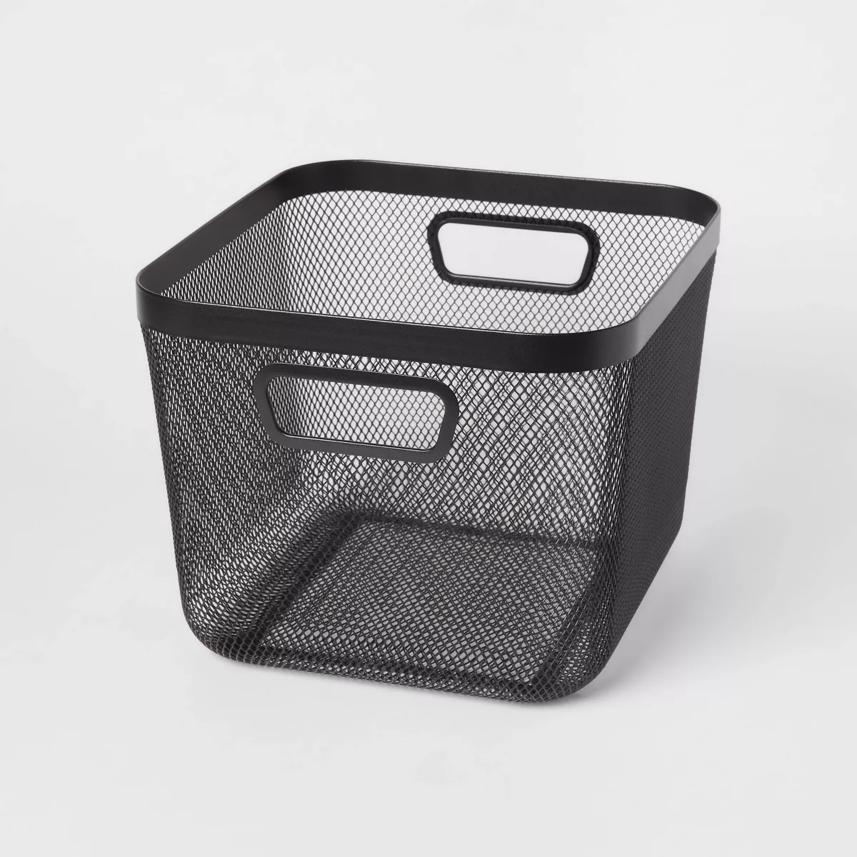 Metal Mesh Bin Black - Walmart.com