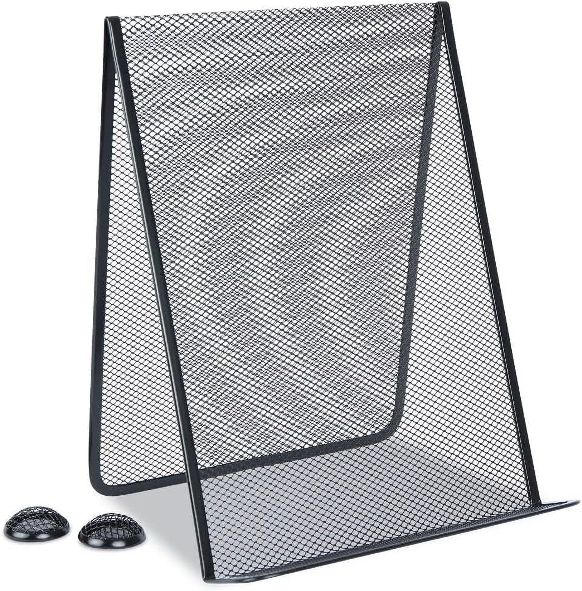 Metal Mesh Document Holder Free Standing, 35 Sheet , Metal, Black ...