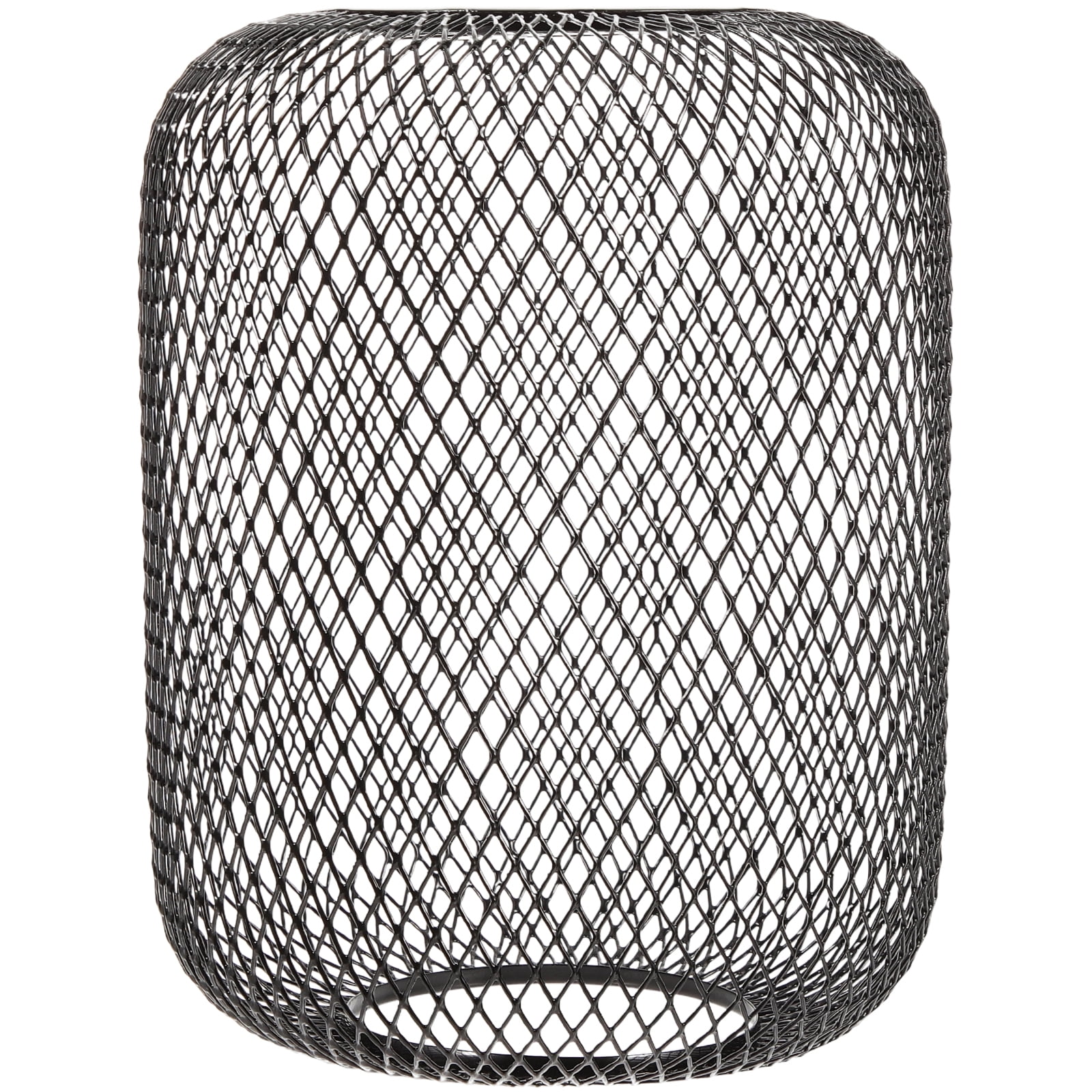 Metal Mesh Lamp Shade Pendant Light Cover (Black) - Walmart.com