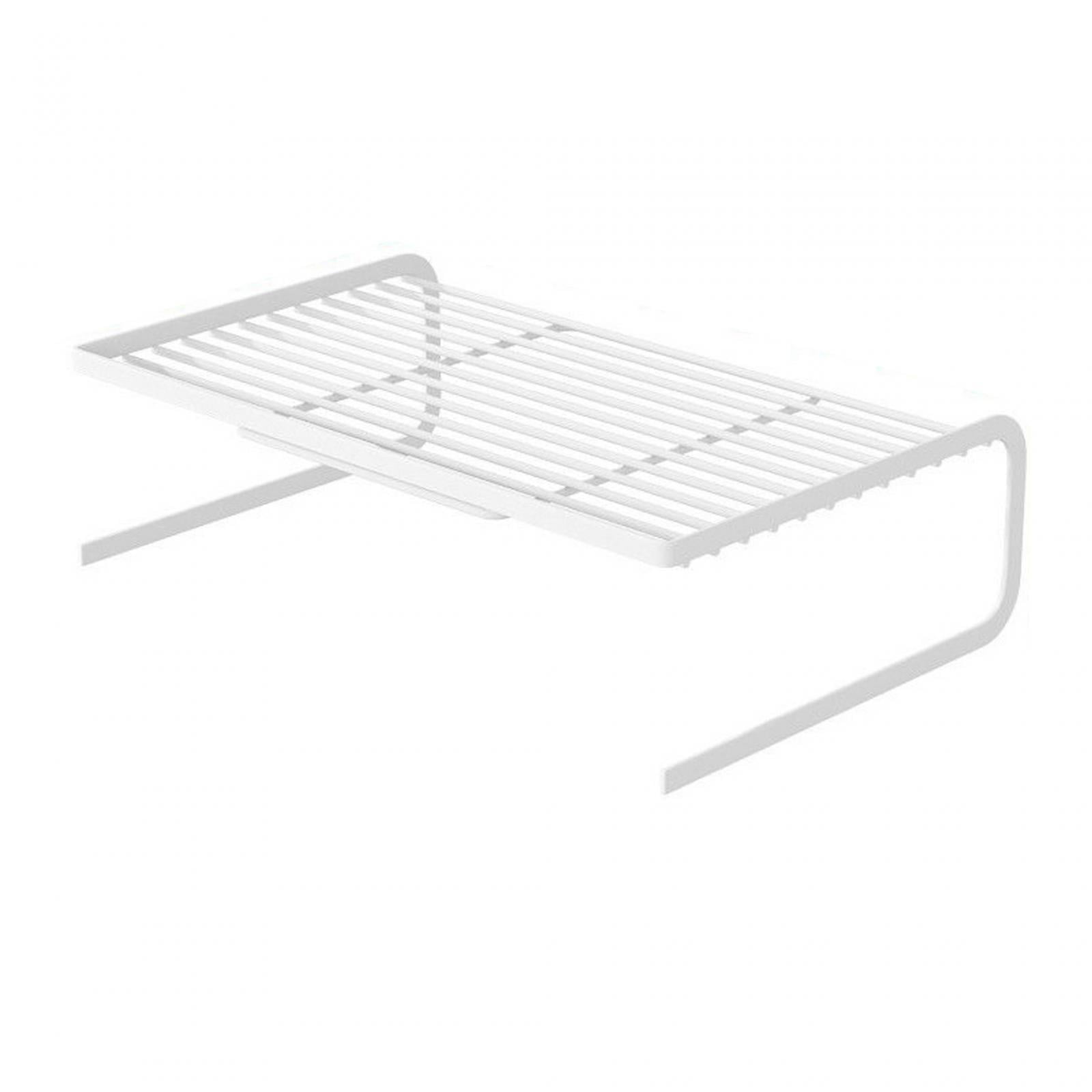 Metal Mesh Monitor Stand Riser Stable Desks Organizer for Media Boxes ...