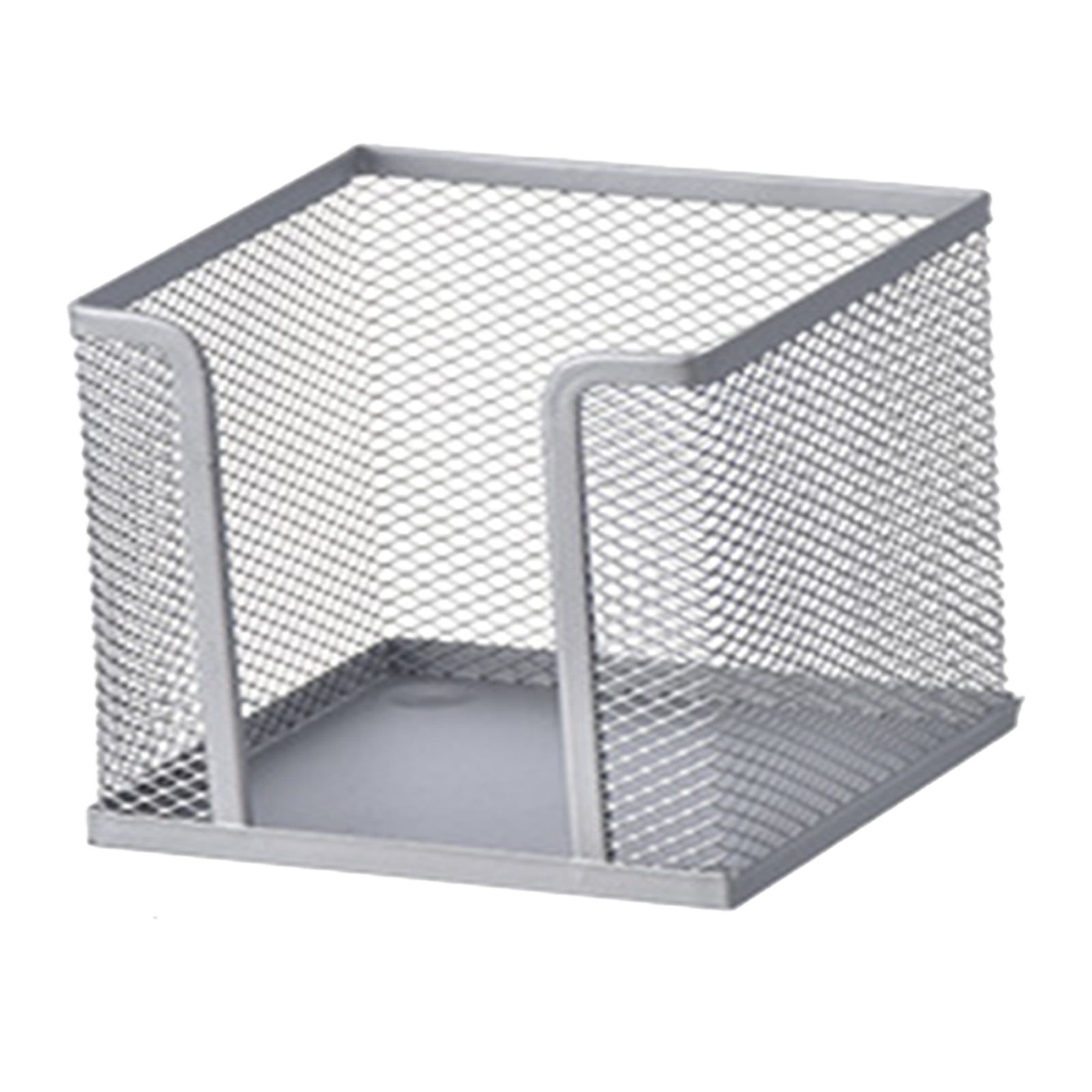 Metal Mesh Note Box - 80mm, Black/Silver, Dustproof, Multi-Storage ...