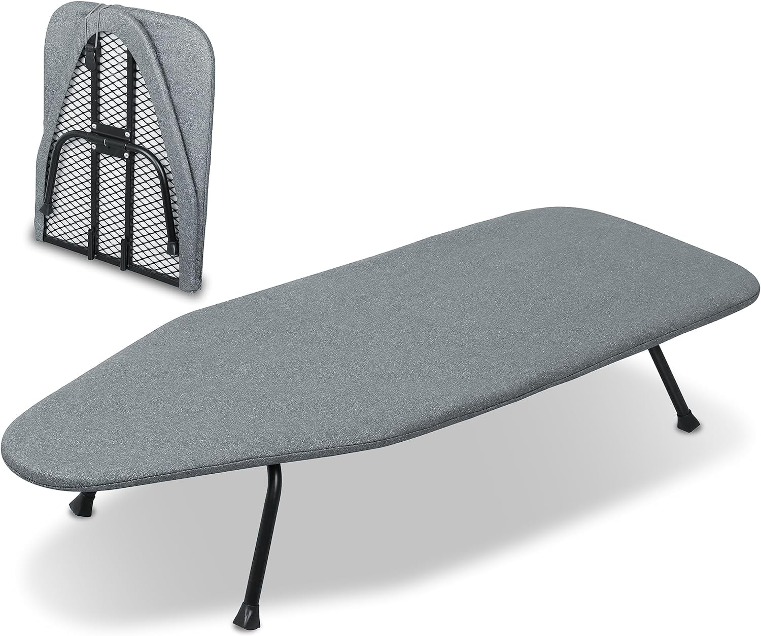 Sturdy Metal Mesh Tabletop Ironing Board, Foldable, Heavy Duty, with Heat Resistant Cover ...