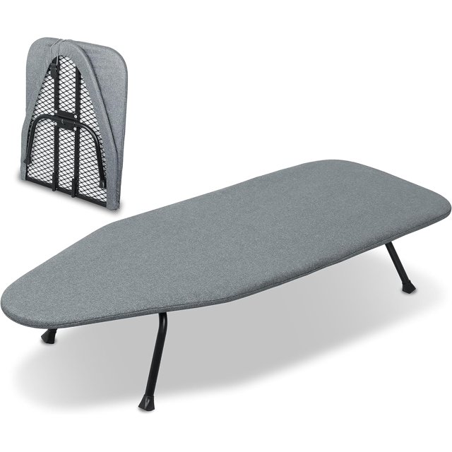 Sturdy Metal Mesh Tabletop Ironing Board, Foldable, Heavy Duty, with ...