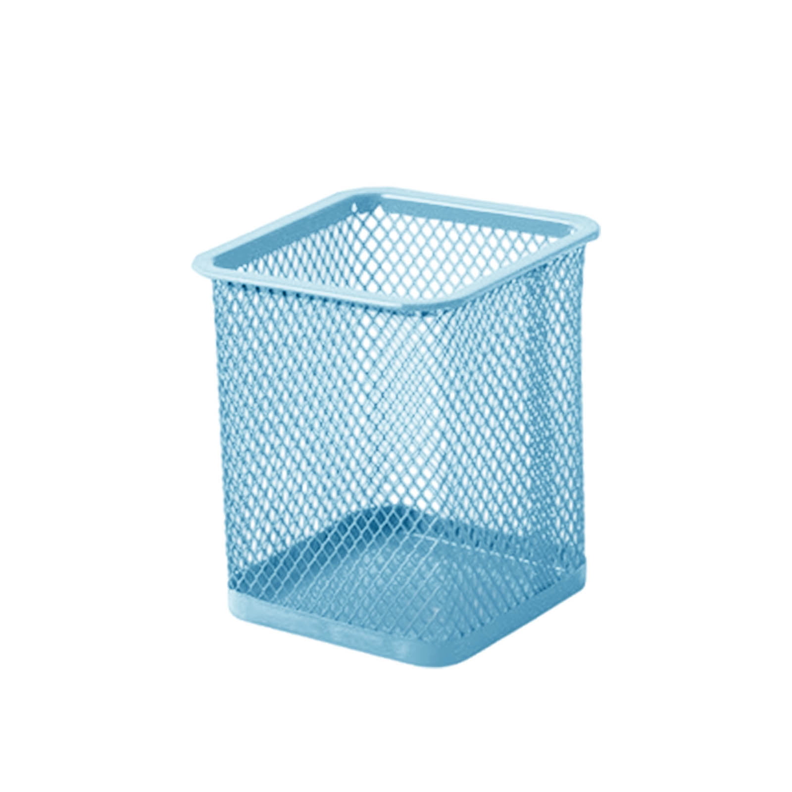 Metal Mesh Pen Cup Holder - Steel Pencil Organizer for Desk, Office ...