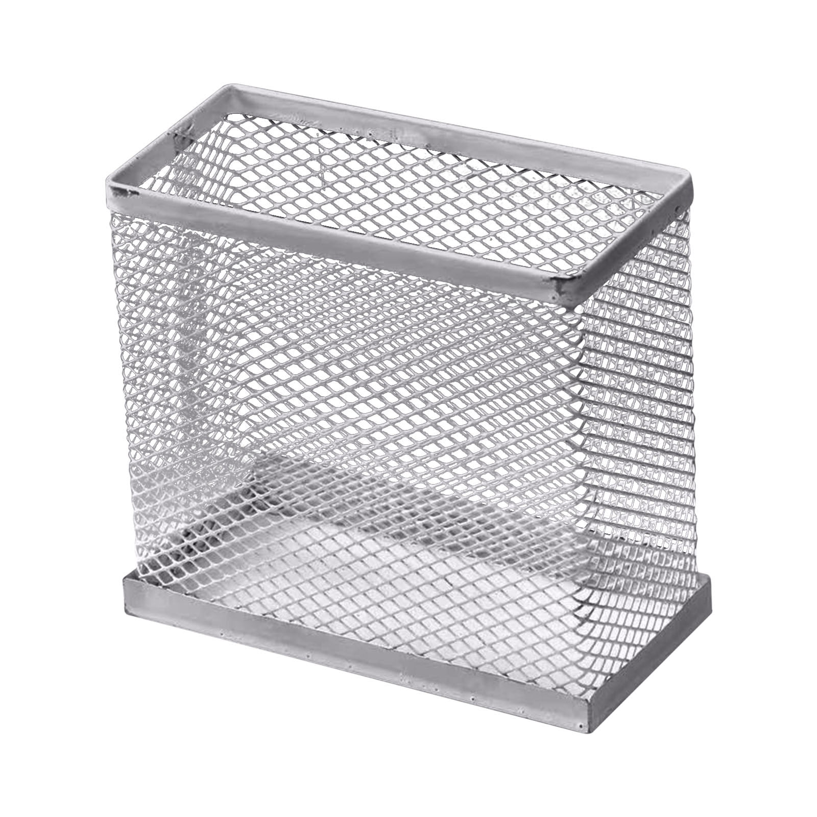 Metal Mesh Pen Holder - Wall Mounted or Desktop Organizer for Office ...