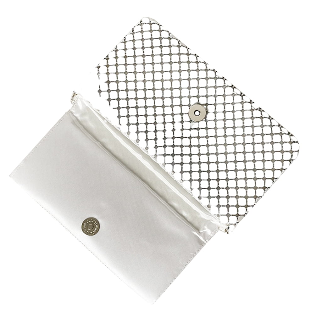 Metal Mesh Roll Shoulder Bag Evening Bags Handbag for Weddings and ...