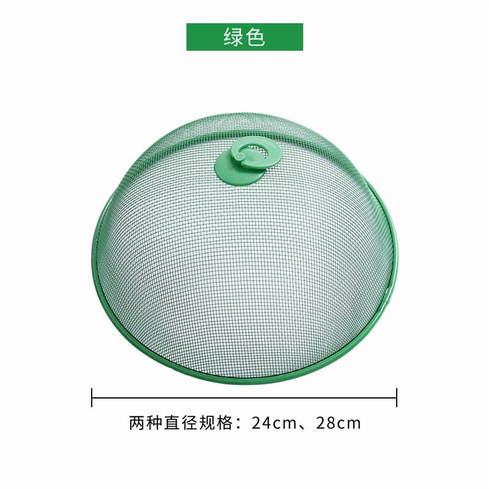 Metal Mesh Screen Food Cover with Handle, 11 inch Round, Reusable Food ...