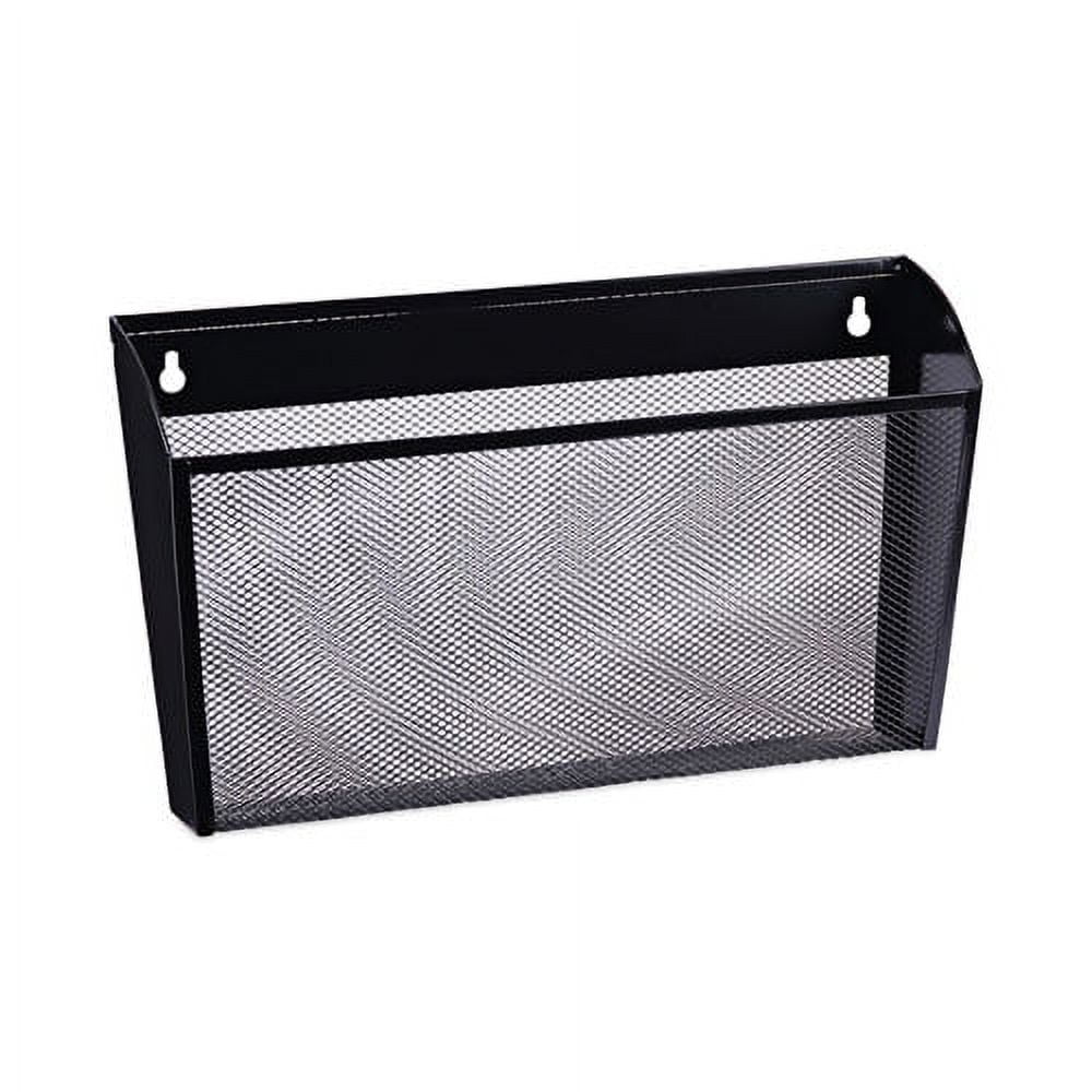 Metal Mesh Wall File, Letter Size, 14.13" x 3.38" x 13", Black | Bundle ...