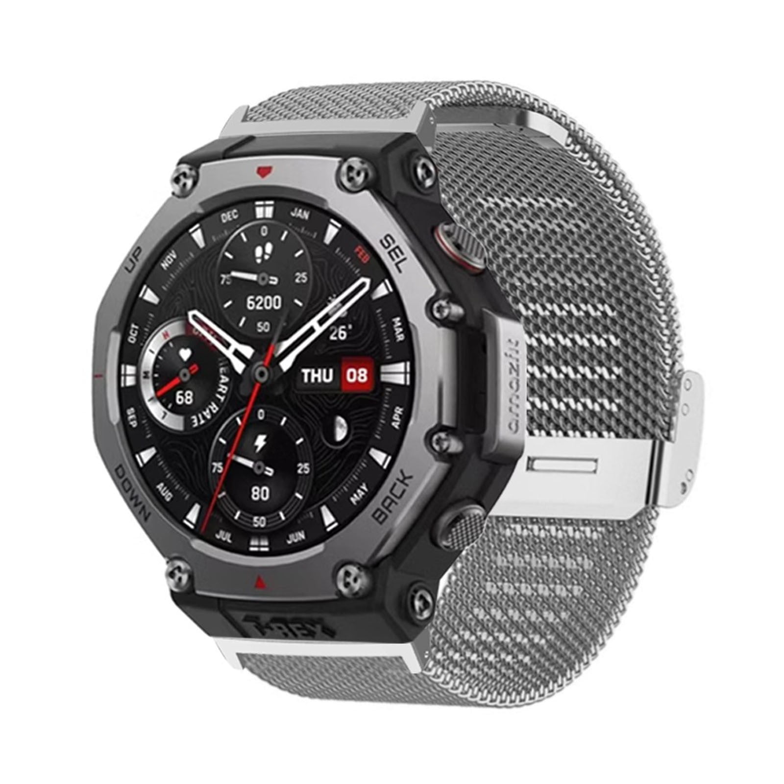 Metal Mesh Watch Band - Stainless Steel, Adjustable Closure, Universal ...