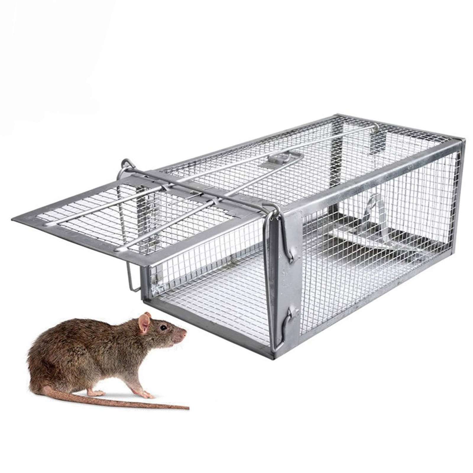 Metal Mice Traps 5.5x4.3Inch Automatic Rat Trap Giant Mouse Traps ...