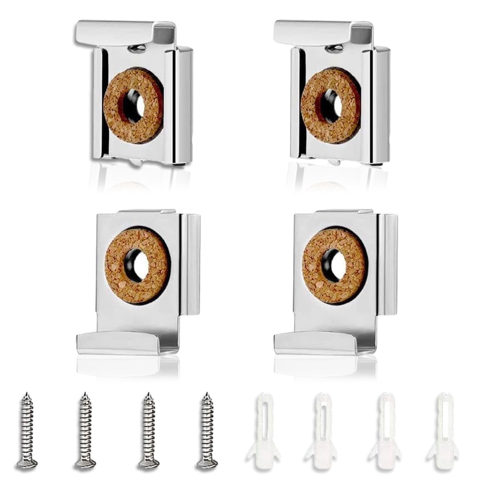 Metal Mirror Clips for Various Room Styles, Wide Channel Hanger, Non ...