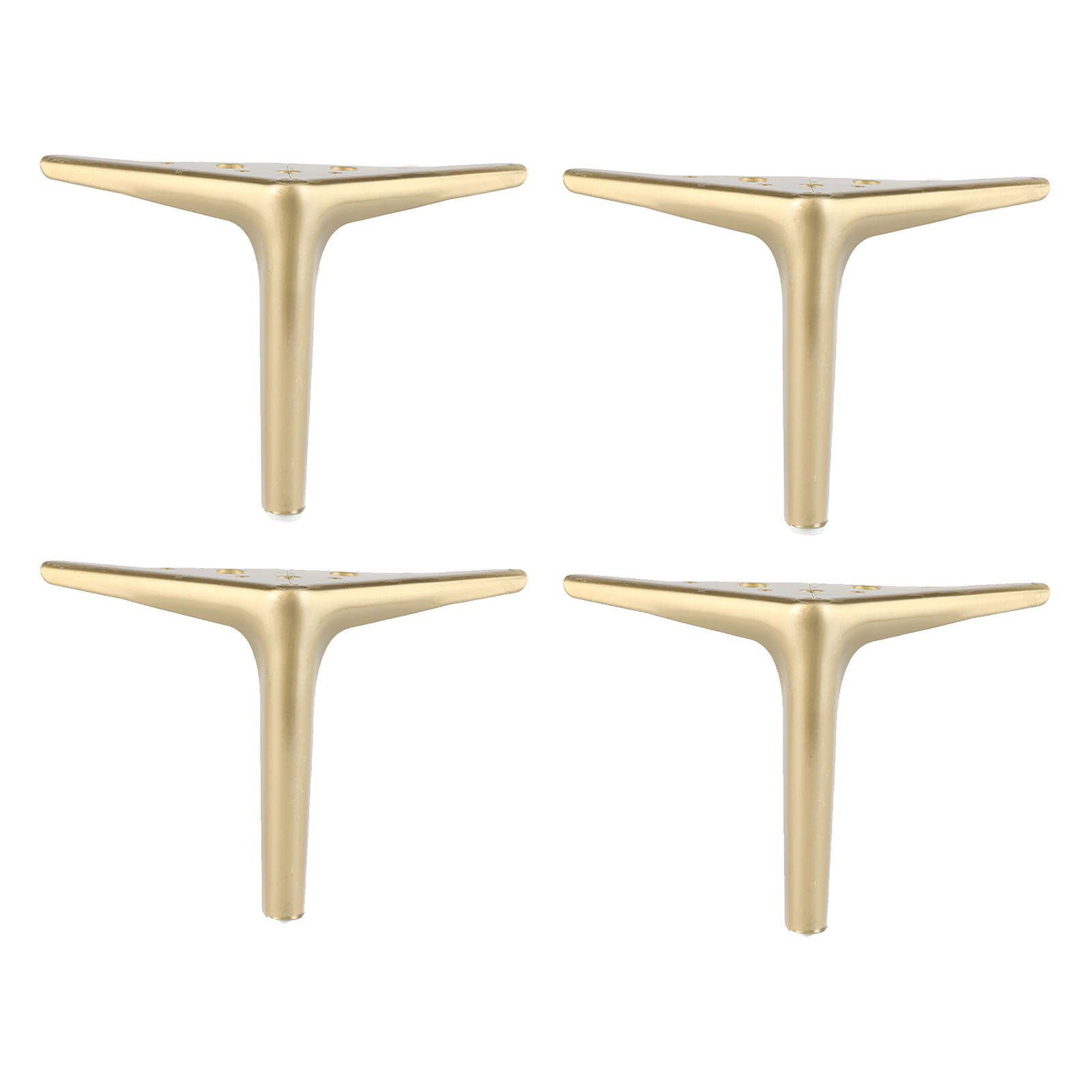Metal Modern Triangular Sofa Legs 4 Pack, Carbon Steel Furniture Feet ...