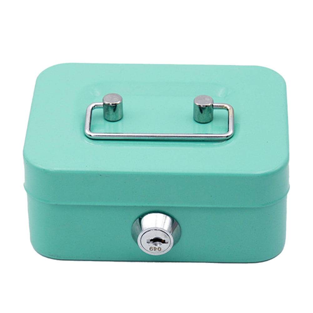 Metal Money Box with Key Lock Piggy Bank Money Organizer for Adults ...