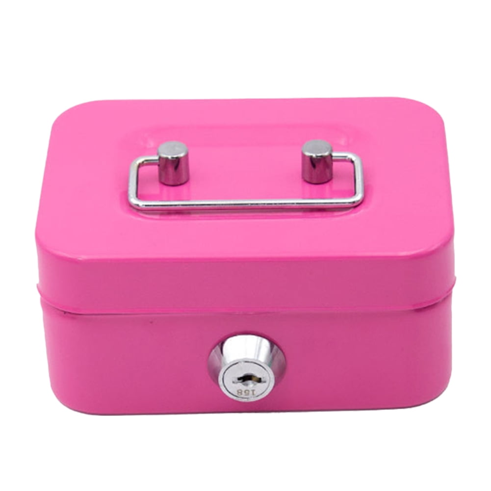 Metal Money Box with Key Lock Piggy Bank Money Organizer for Adults ...