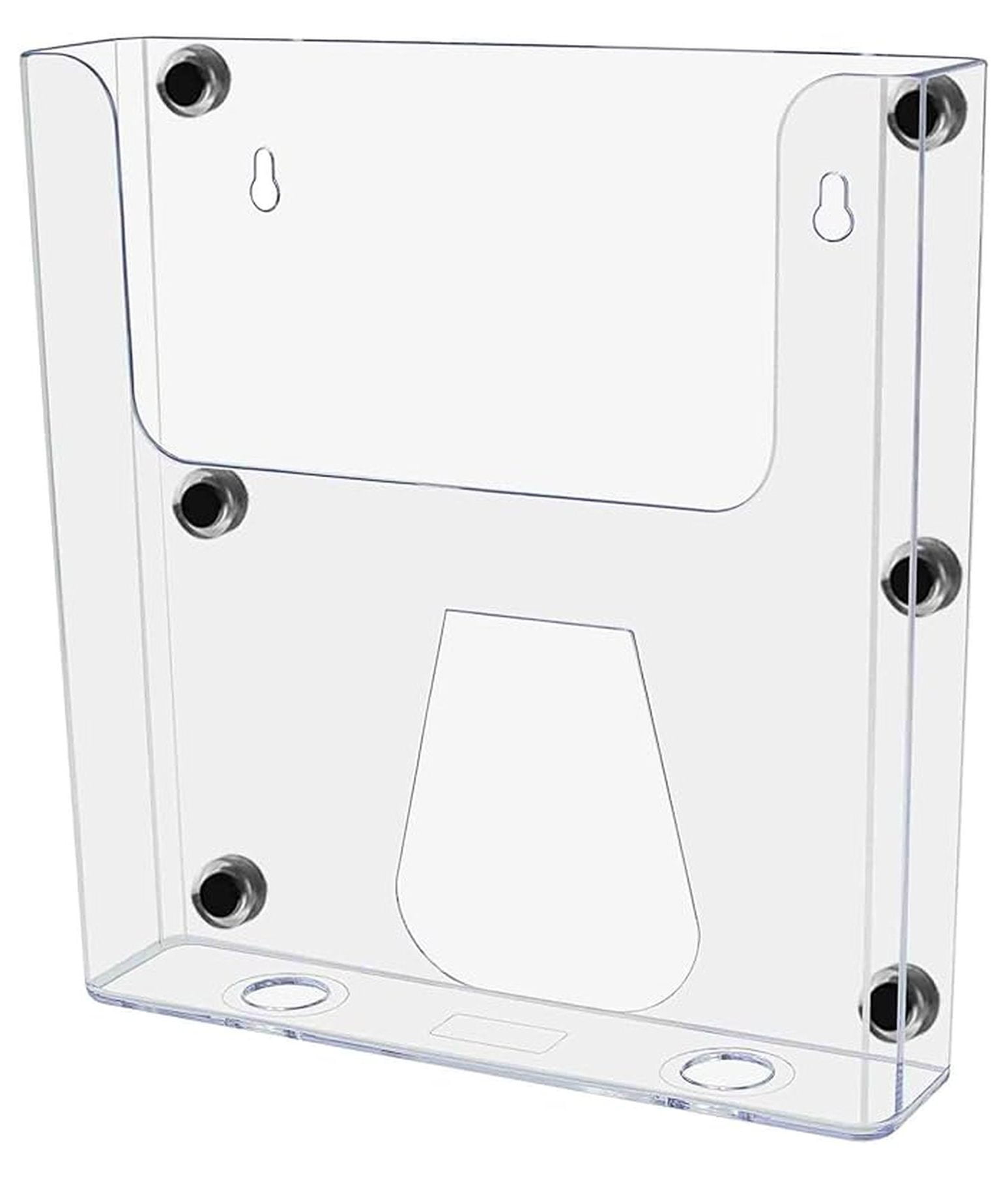 Metal Mount 8.5" Wide Magazine Holder Brochure Magnetic Pamphlet ...