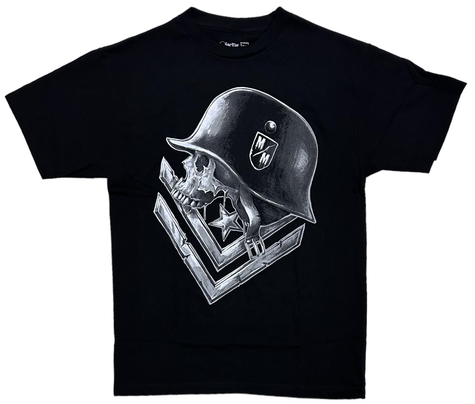 Metal Mulisha Men's Military Skull Graphic Tee T-Shirt in Black ...