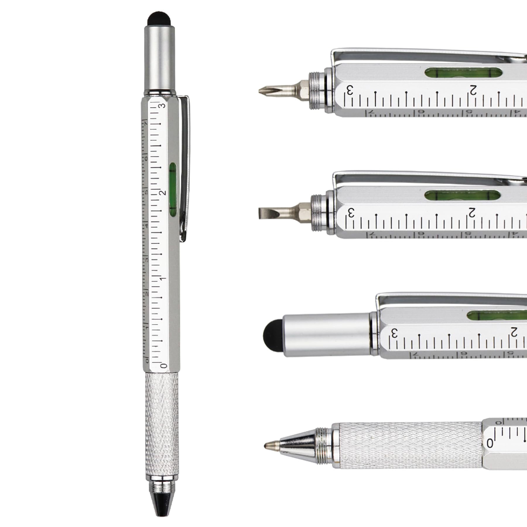 Metal Multi tool Pen 6-in-1 Stylus Pen - With Screwdriver, Ballpoint ...